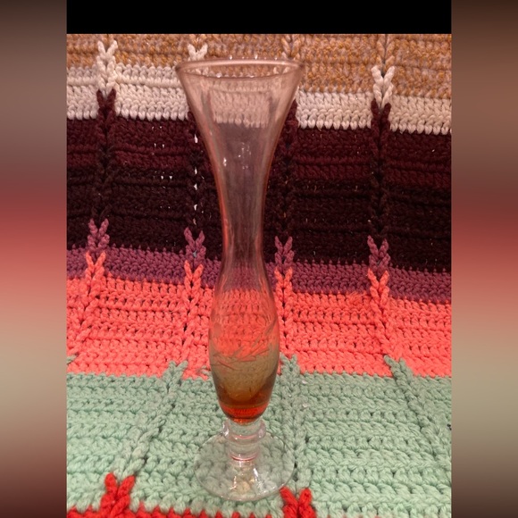 Accents | Vintage Pink Tinted Thin Glass Vase | Poshmark